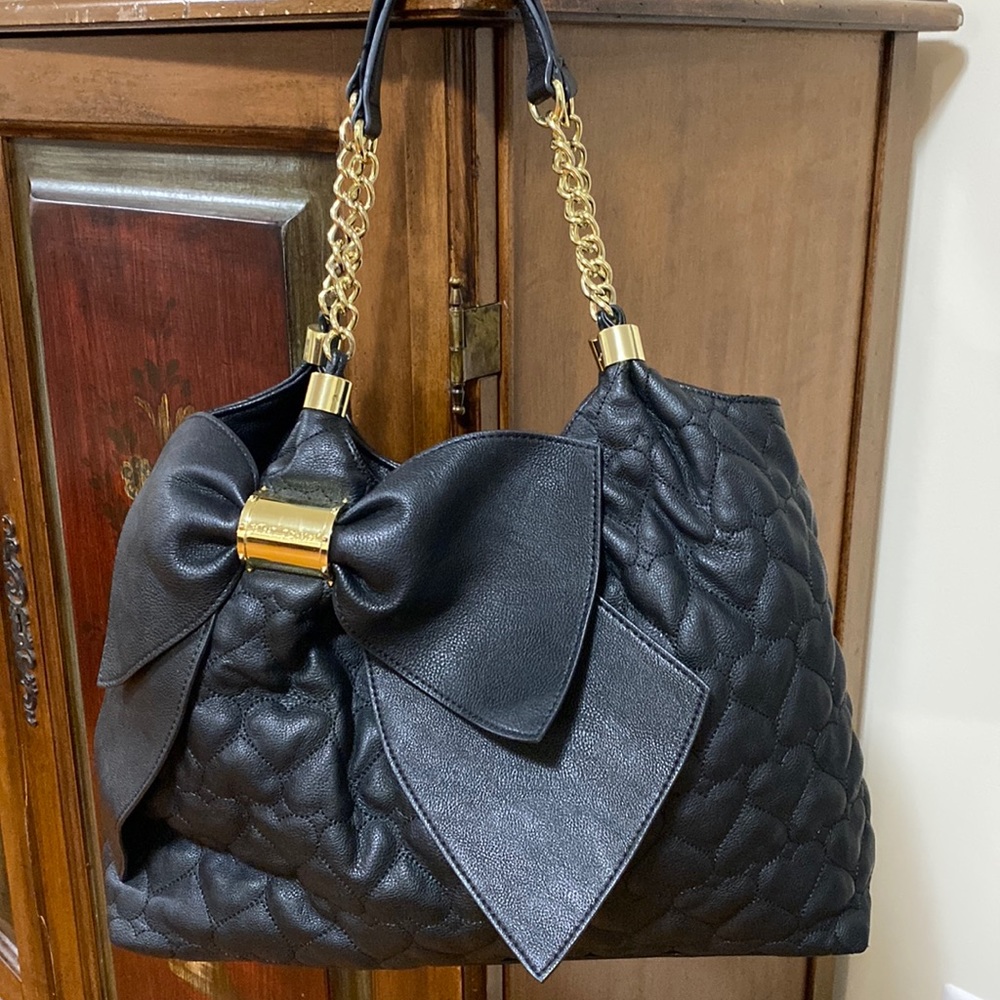 Betsy Johnson Quilted Heart Bag - Gem